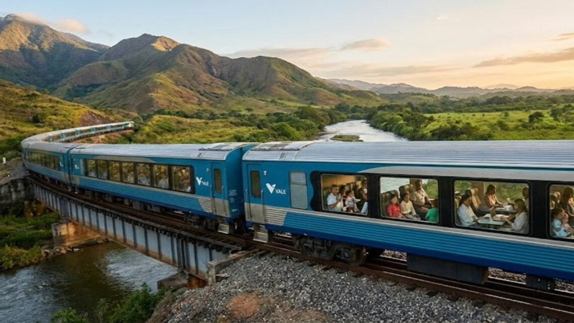 Com 664 km de trilhos, essa é a única viagem diária de trem do Brasil ...