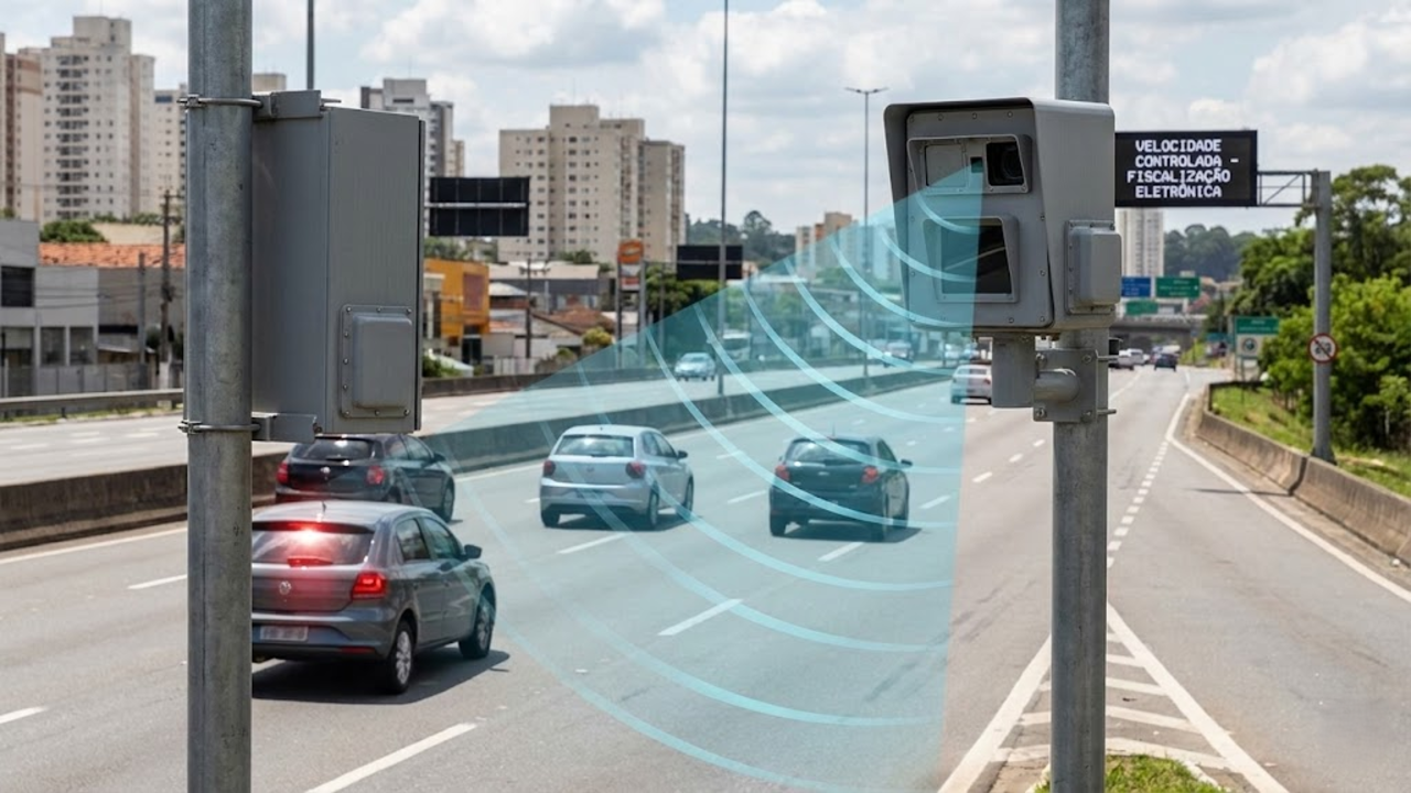 Com ondas eletromagnéticas que varrem 100 metros de pista, o novo radar ...